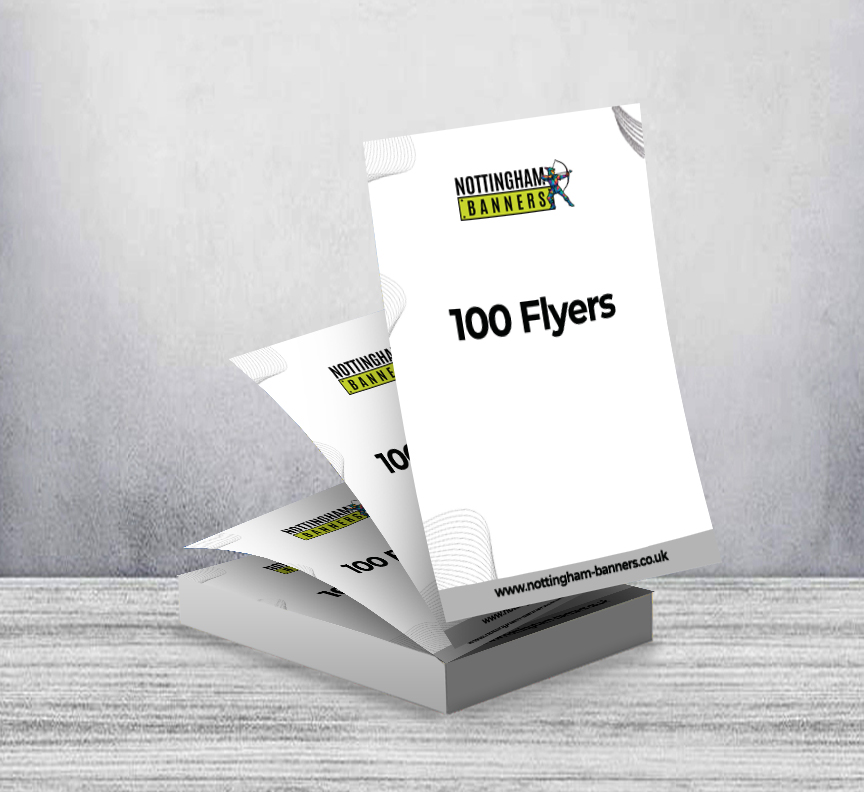 100 Flyers Same Day & Next Day Printing Nottingham