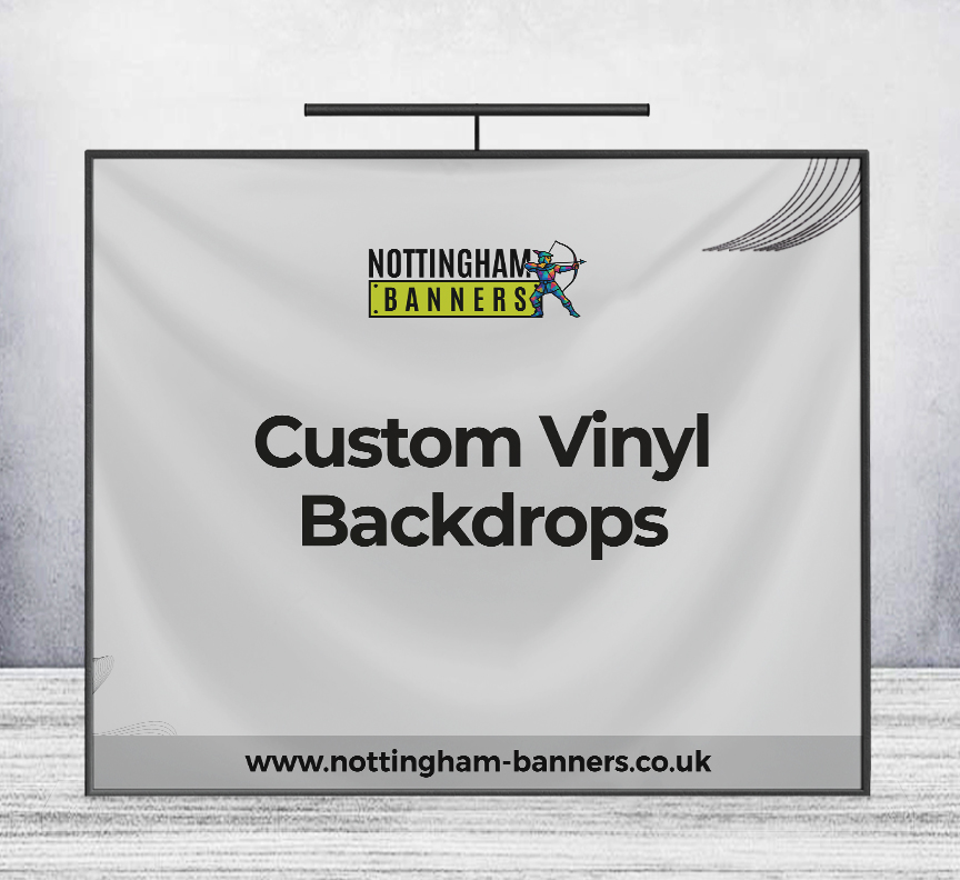 Custom Vinyl Backdrops Same Day & Next Day Printing Nottingham