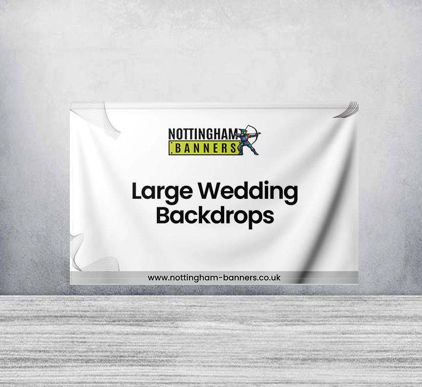 Large Wedding Backdrops Same Day & Next Day Printing Nottingham