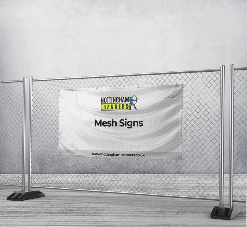 Mesh Signs Same Day & Next Day Printing Nottingham