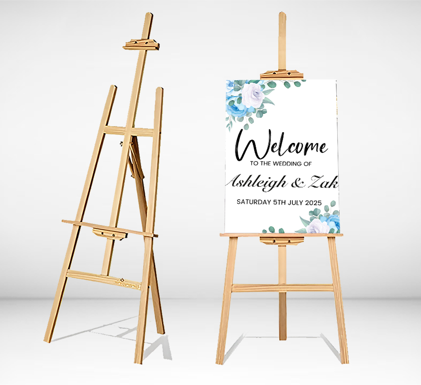Wooden Easel Stand (Hardware Only) Same Day & Next Day Printing Nottingham